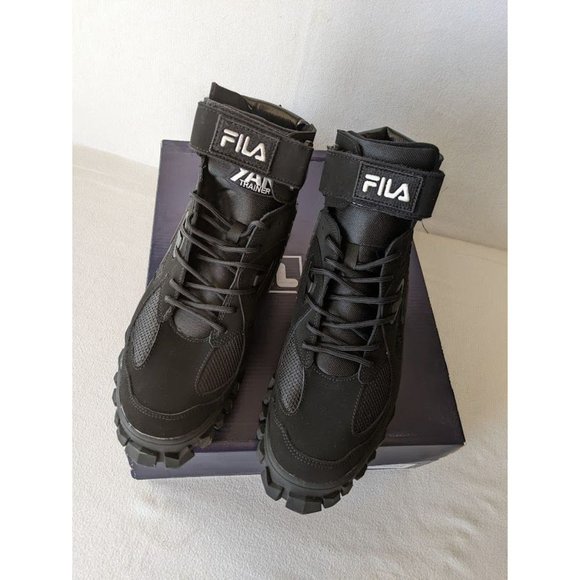 Fila | Shoes | Mens Fila Yak Boots Size 1 Black Winter Sneaker Trail ...